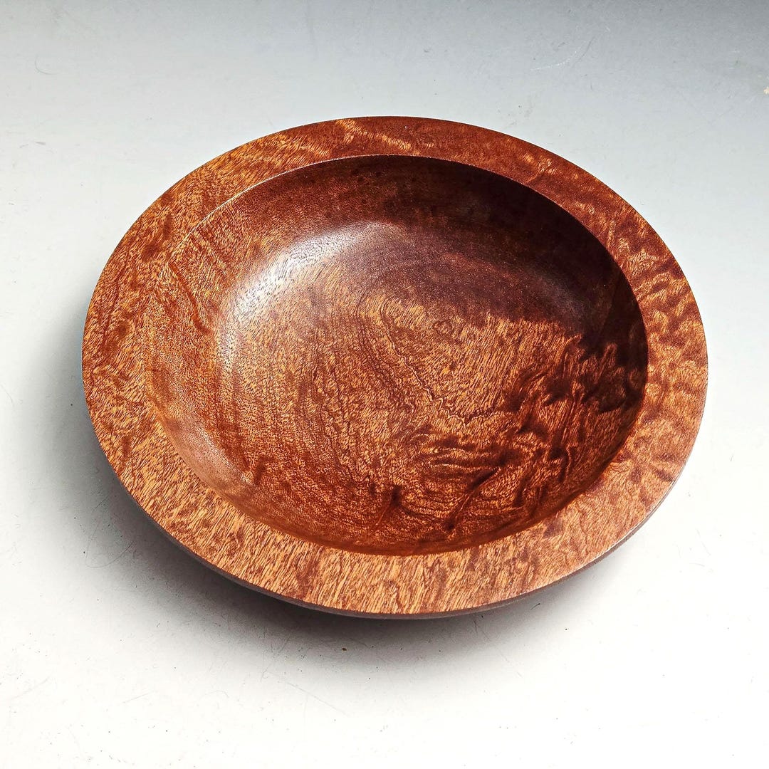 Sapele Bowl, Hand Turned Decorative Bowl - Etsy