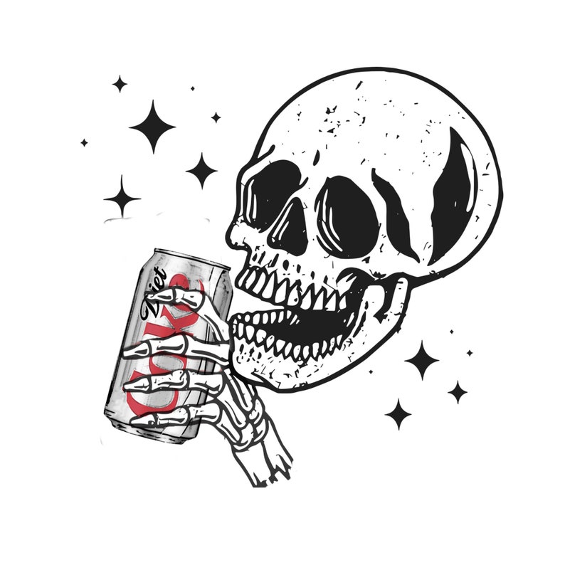 Diet Coke Inspired Skeleton | PNG | Digital Download - Etsy