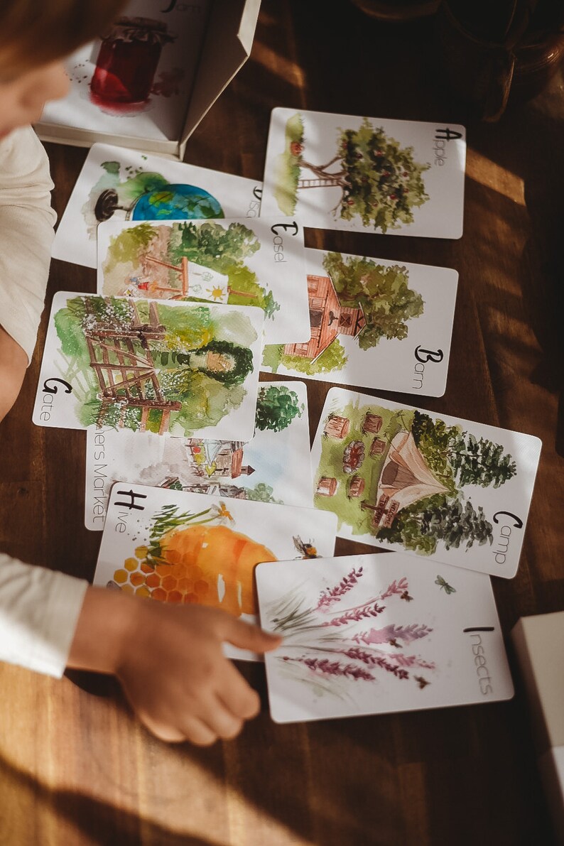 ABC Alphabet Flash Card Set - Etsy