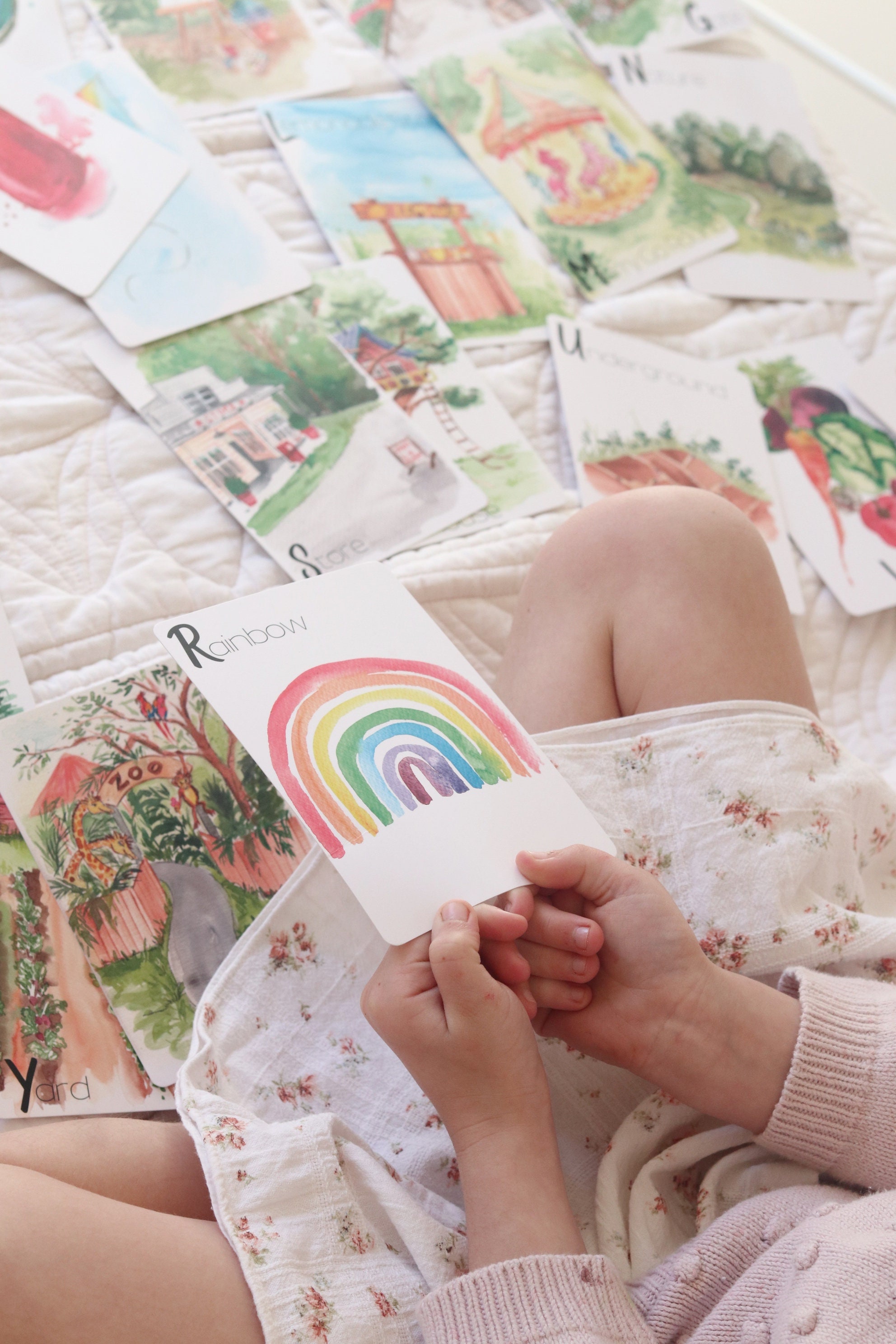 ABC Alphabet Flash Card Set - Etsy