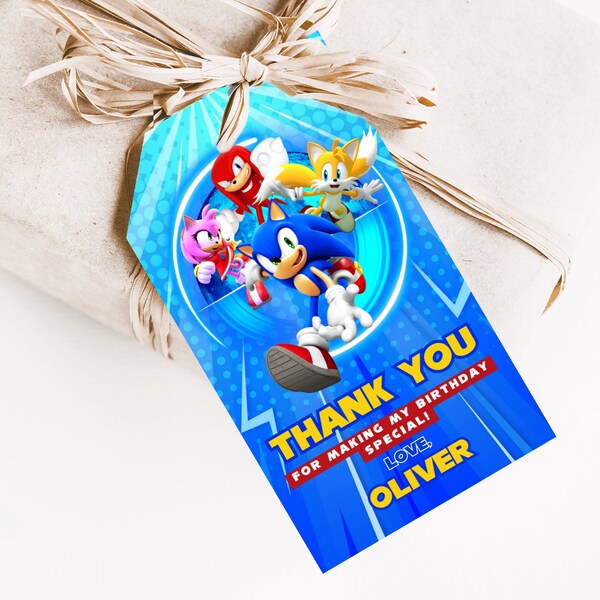 Sonic Party Favors - Etsy