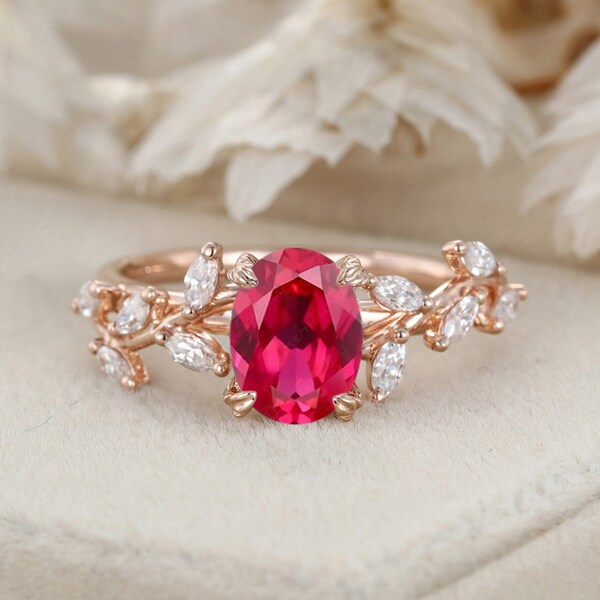 Ruby ring - Etsy