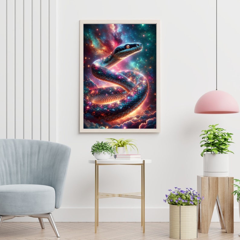 Snake Power Animal Portrait: Shamanic Spirit Art - Digital Download - Etsy