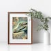 Crocodile Power Animal Portrait: Shamanic Spirit Watercolor Marbling ...