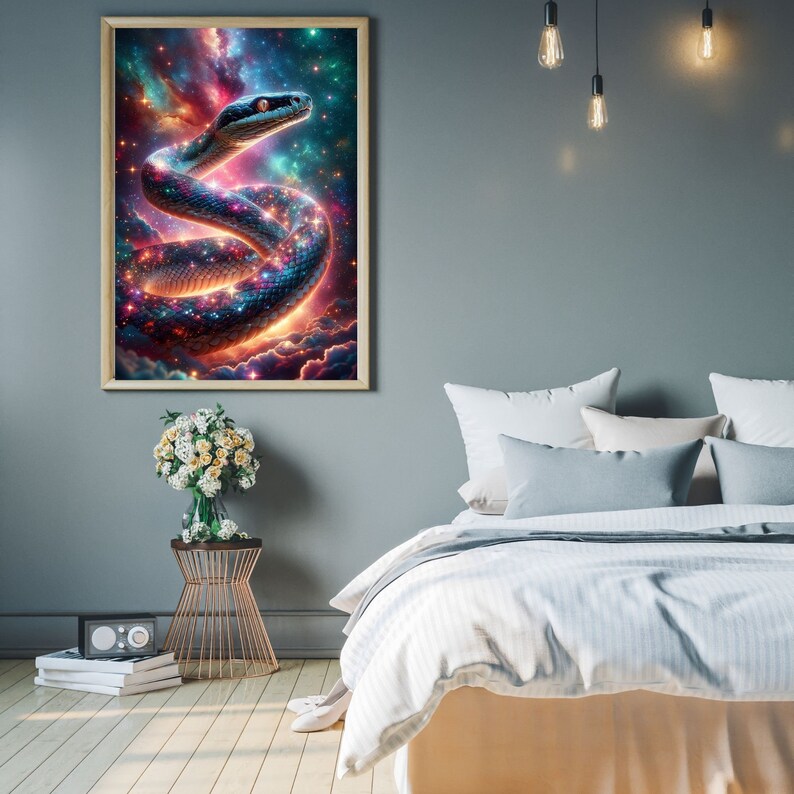 Snake Power Animal Portrait: Shamanic Spirit Art - Digital Download - Etsy