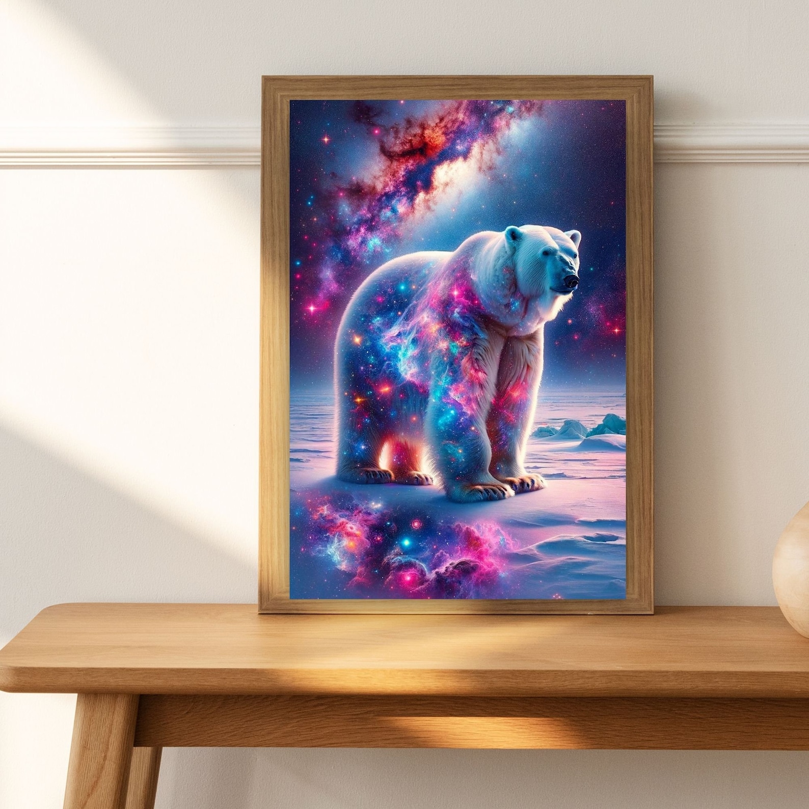 Polar Bear Power Animal Portrait: Psychedelic Celestial Art - Digital ...