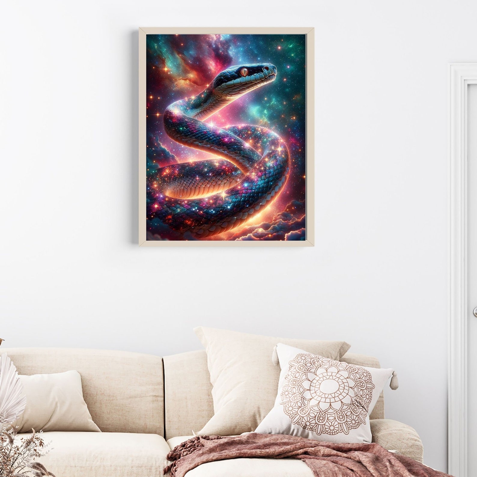 Snake Power Animal Portrait: Shamanic Spirit Art - Digital Download - Etsy