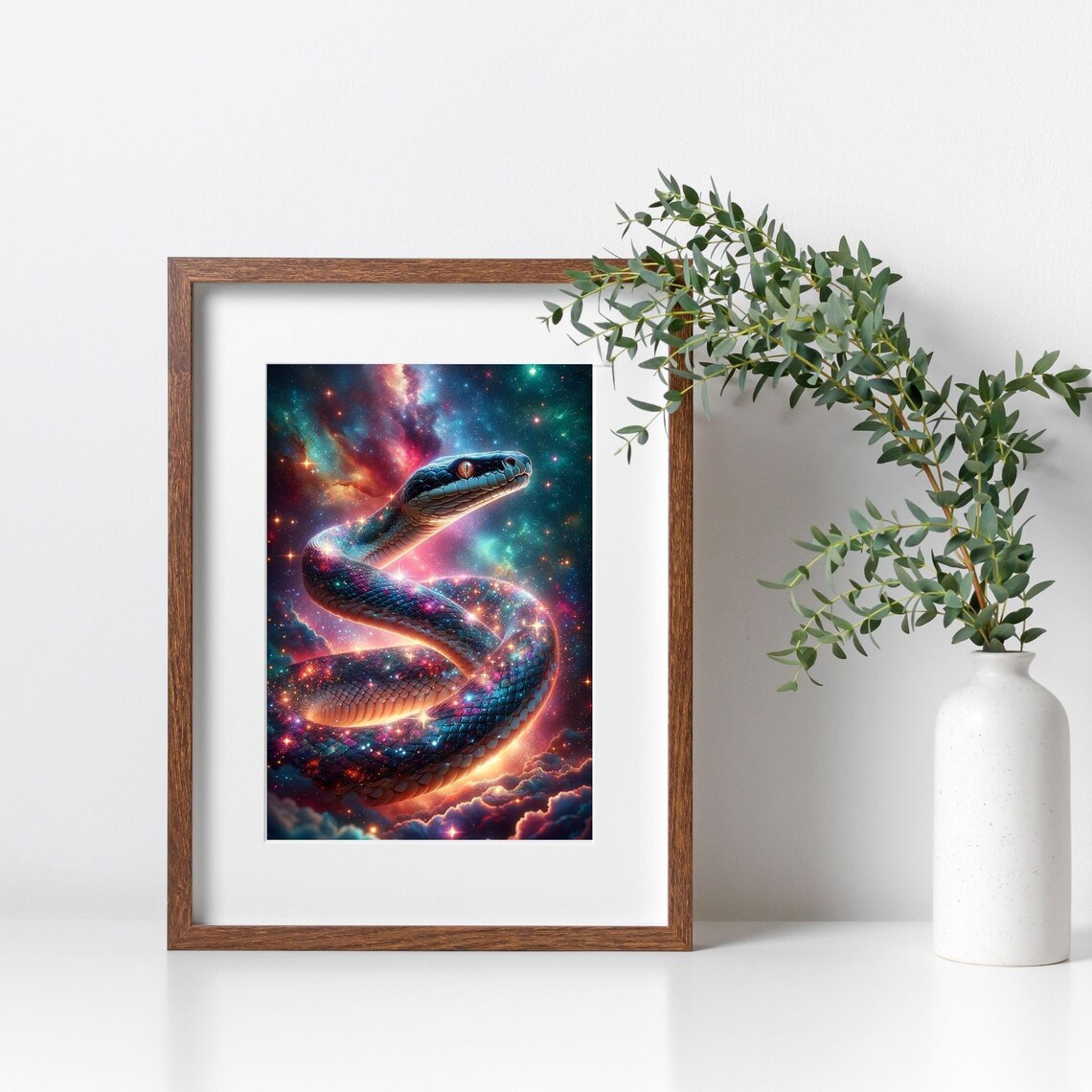 Snake Power Animal Portrait: Shamanic Spirit Art - Digital Download - Etsy