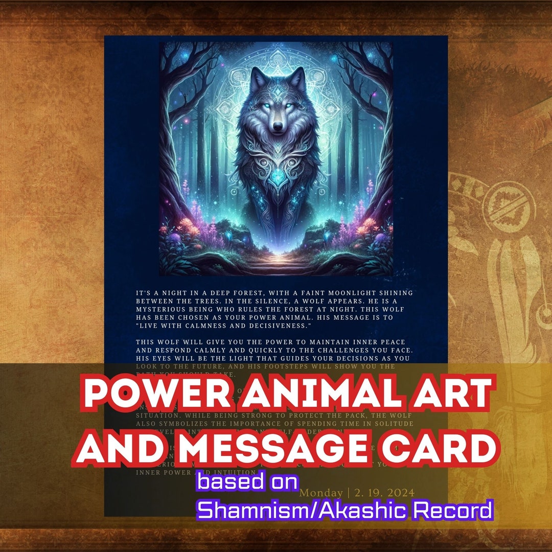 What is Your Power Animal Power Animal Reading:custom Power Animal ...