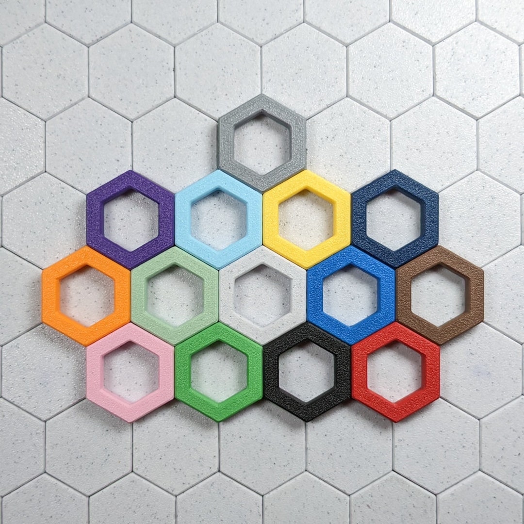 1-inch Magnetic Hex Rings X10 (single Color) - Etsy