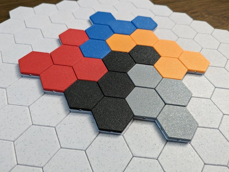 1-inch Magnetic Hex Tiles X10 dual Color - Etsy