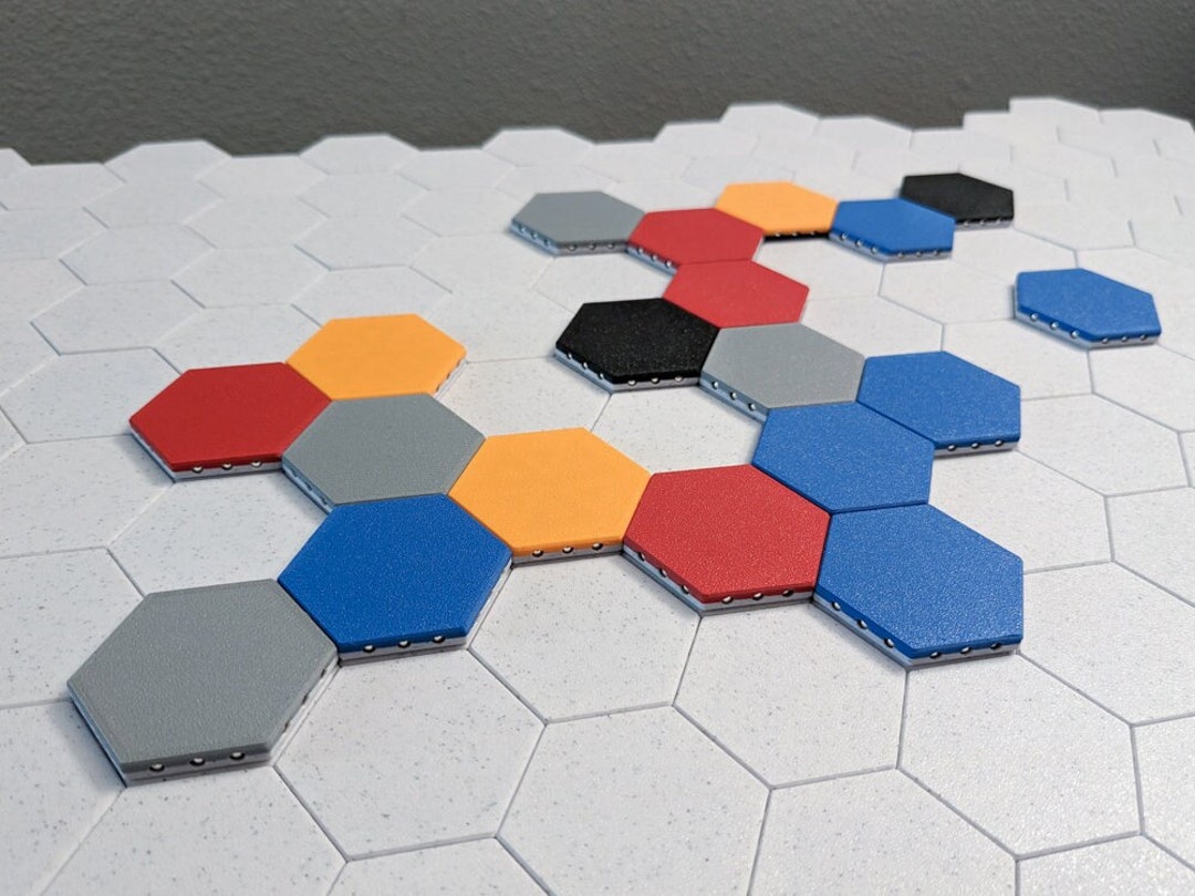 1.5-inch Magnetic Hex Tiles X10 (dual Color) - Etsy