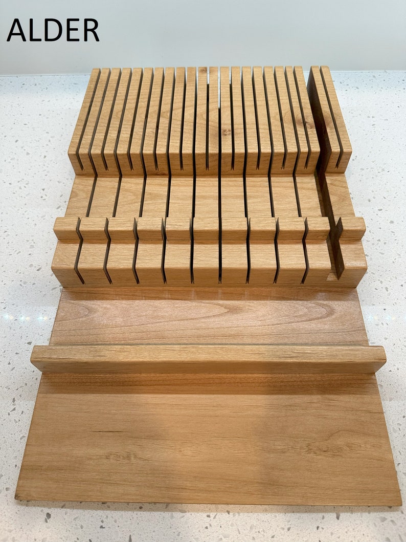 Custom In-drawer Knife Block - Etsy