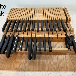Custom In-drawer Knife Block - Etsy