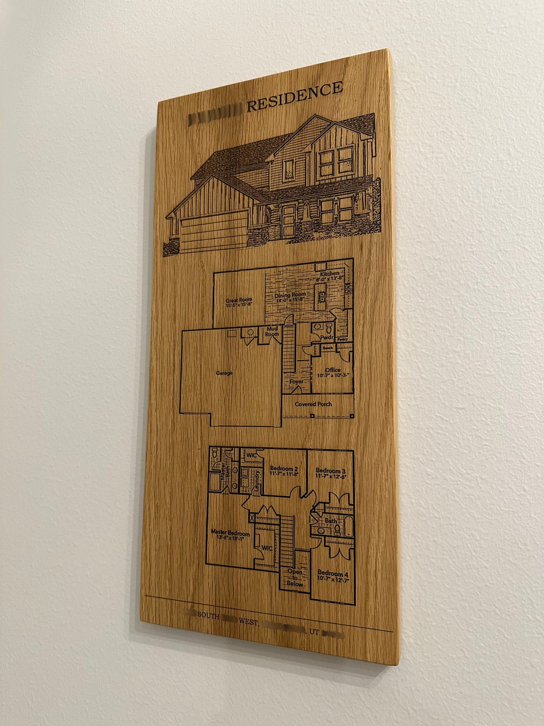 Custom Engraved House Plans - Etsy