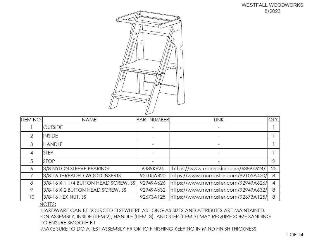 Foldable Kitchen Toddler Helper Digital Plan - Etsy