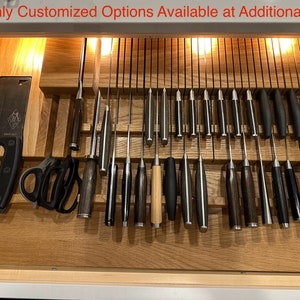 Custom In-drawer Knife Block - Etsy
