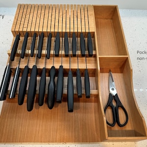 Custom In-drawer Knife Block - Etsy