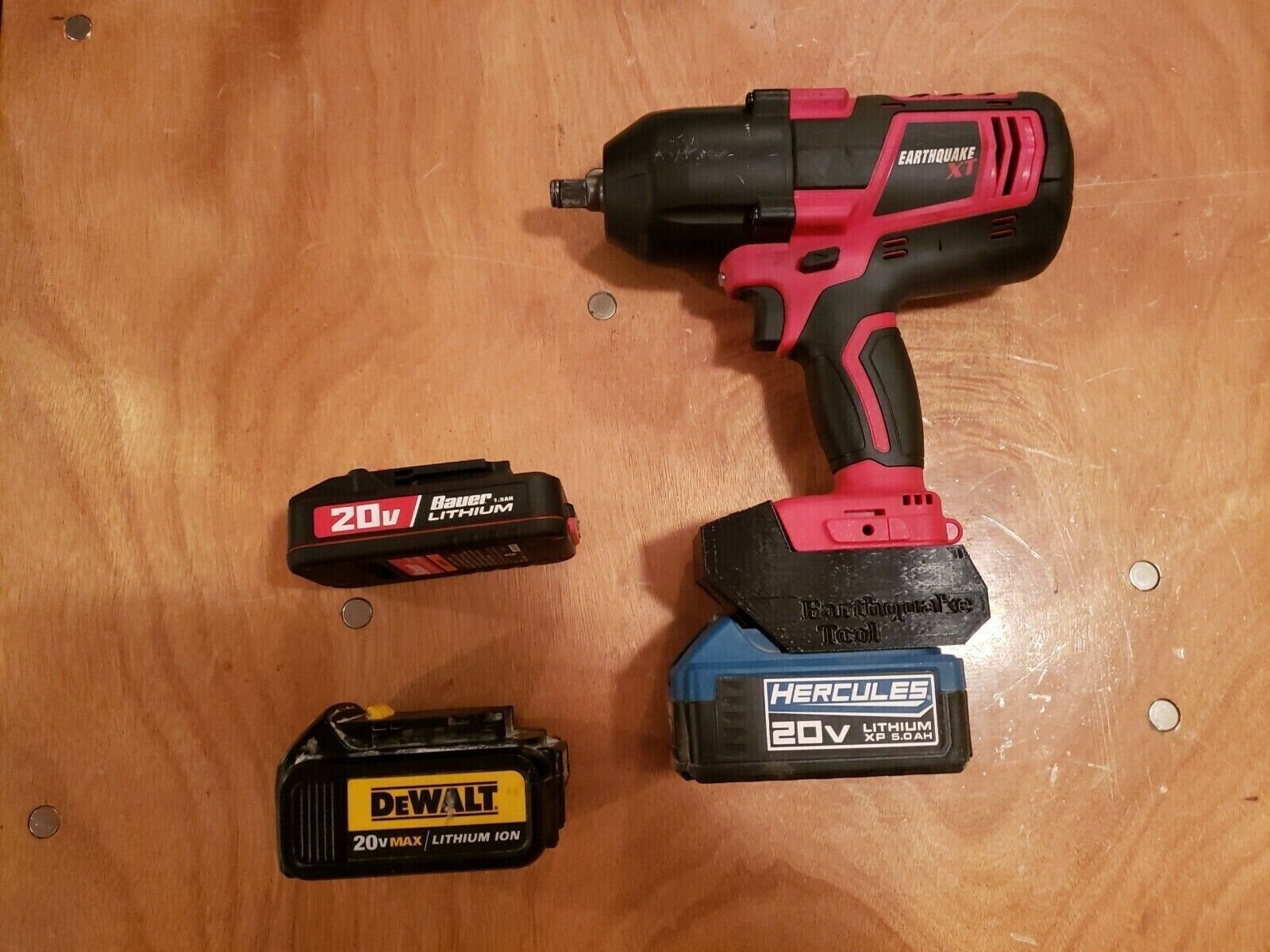 Hercules , Bauer or Dewalt Battery to Earthquake Tool Adapter (adapter ...