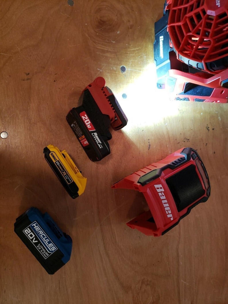 Bauer , Hercules or Dewalt 20v Battery to Bauer 20v Tool Adapter , 3d ...