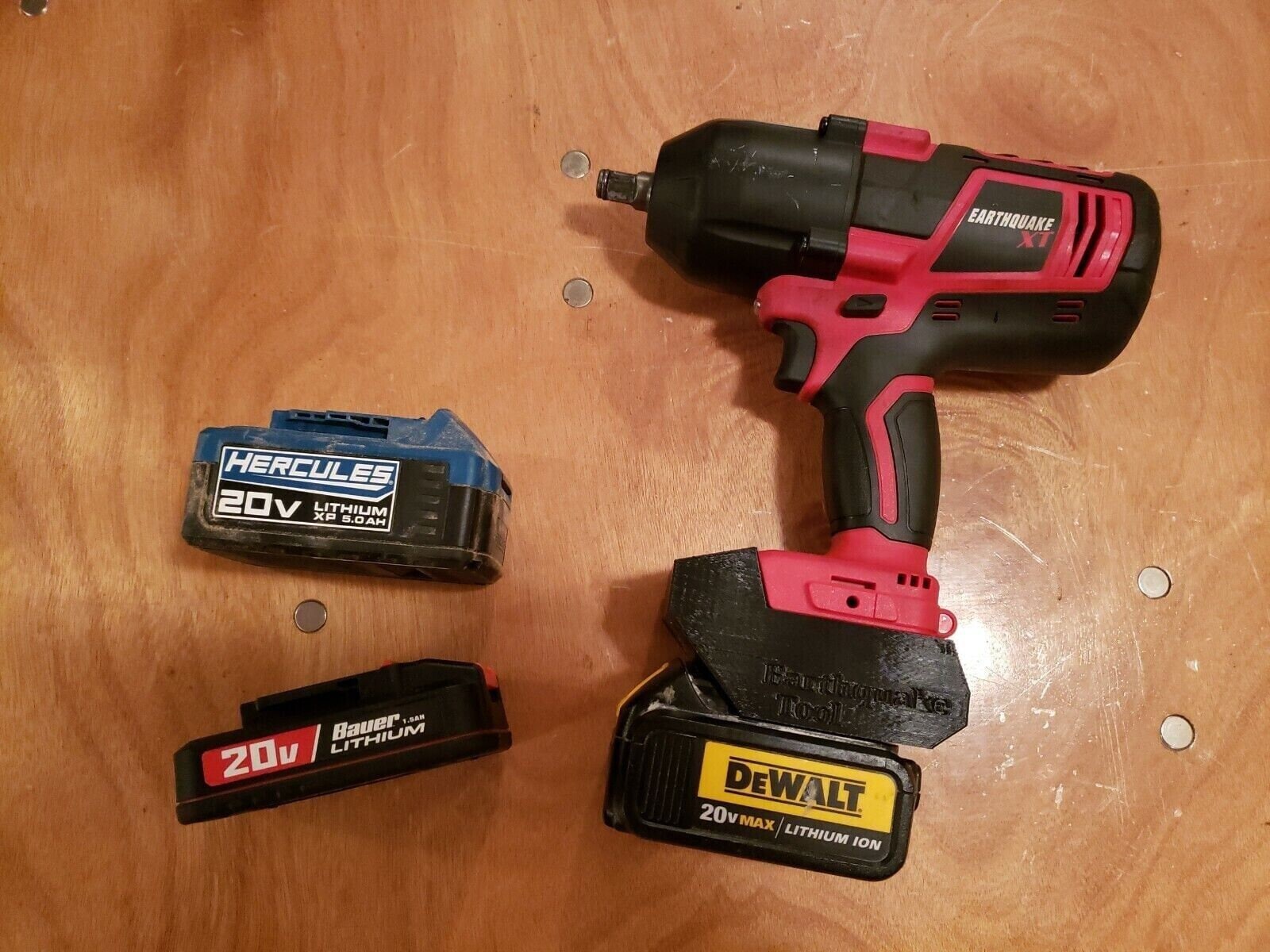 Hercules , Bauer or Dewalt Battery to Earthquake Tool Adapter (adapter ...