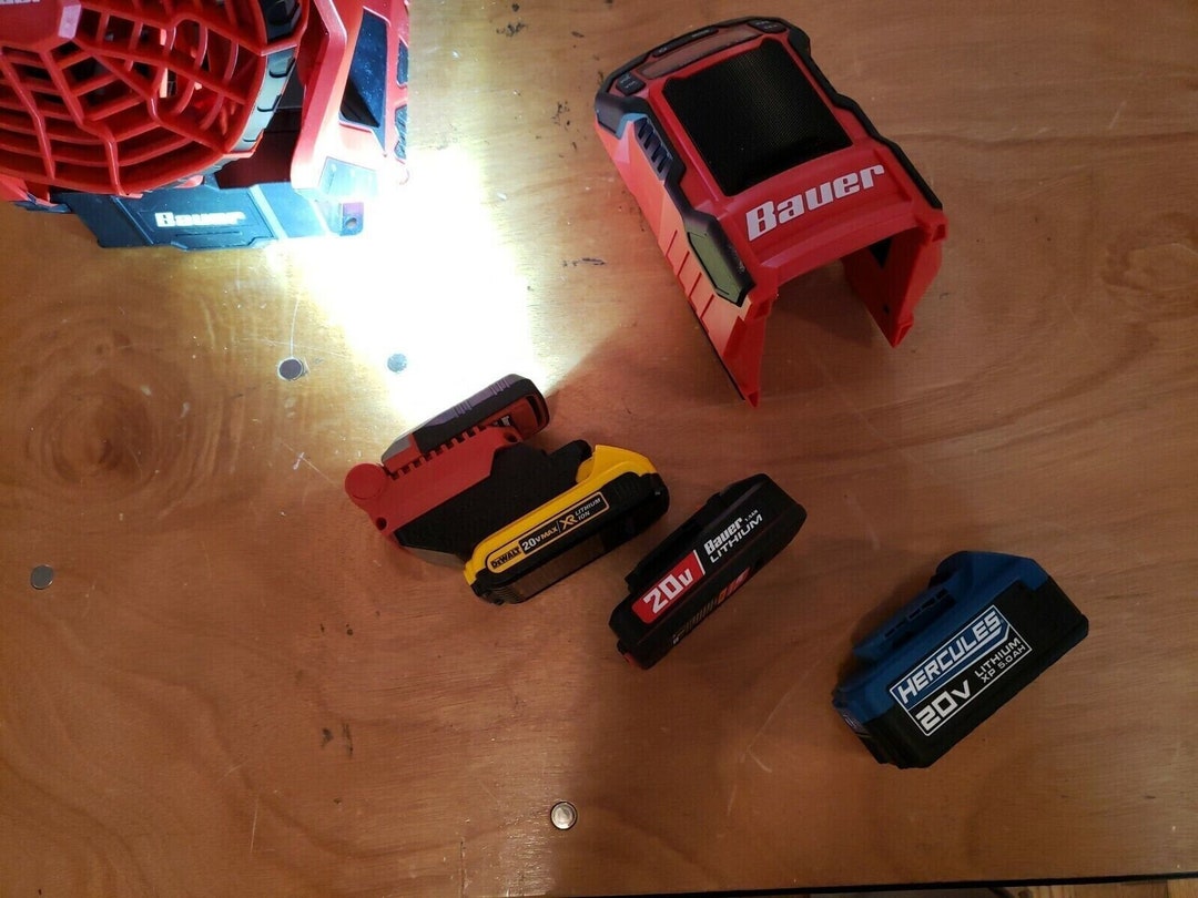 Bauer , Hercules or Dewalt 20v Battery to Bauer 20v Tool Adapter , 3d ...