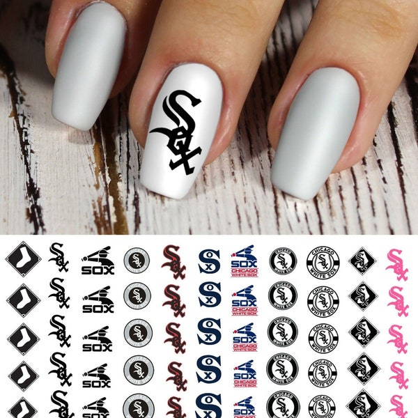 Baseball Nail Decals - Etsy
