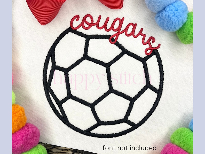 Open Soccer Ball Satin Outline Embroidery Design, Instant Download ...