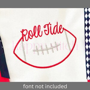 Open Football Satin Outline Embroidery Design, Instant Download - Etsy
