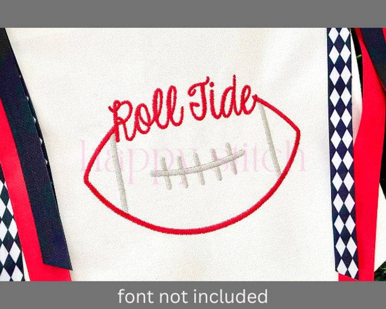Open Football Satin Outline Embroidery Design, Instant Download - Etsy