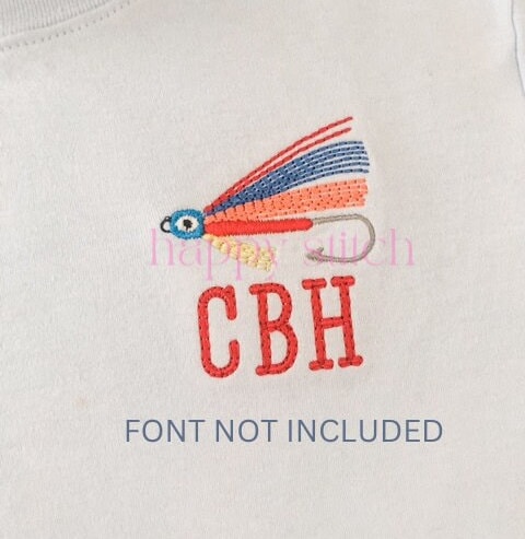 Fly Fishing Lure Mini Embroidery Design 2 and 2.5 - Etsy