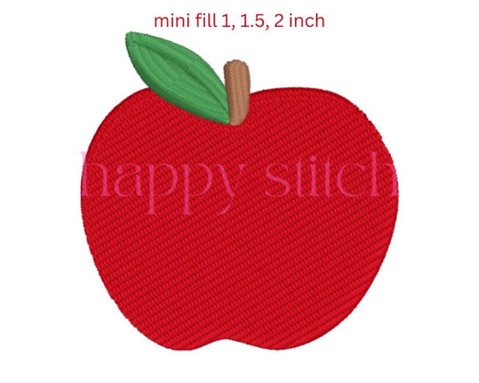 Apple Mini Embroidery Design, Back to School, Polo Machine Embroidery ...