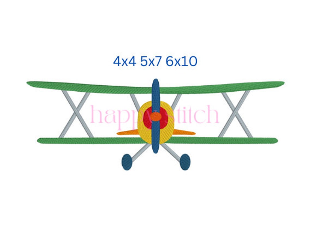 Airplane Fill Stitch Embroidery Design (digital Download) - Etsy