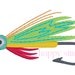 Fly Fishing Lure Mini Embroidery Design 2" and 2.5" - Etsy