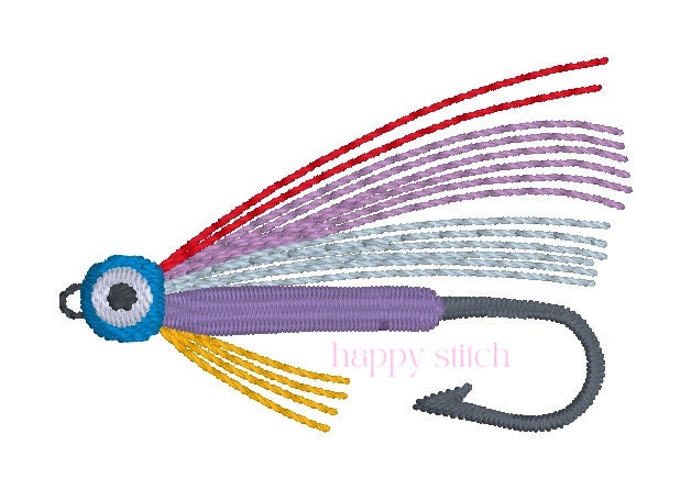 Fly Fishing Lure Mini Embroidery Design 2 and 2.5 - Etsy