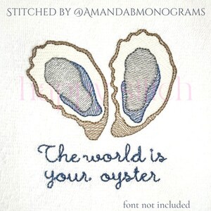 Oysters Sketch Embroidery Design, Oyster Shell, Instant Download ...