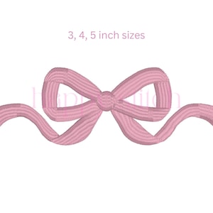 Simple Satin Bow Embroidery Design, Instant Download - Etsy