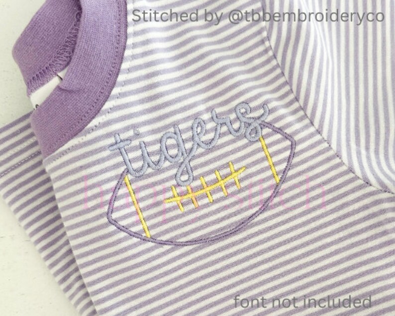 Open Football Satin Outline Embroidery Design, Instant Download - Etsy