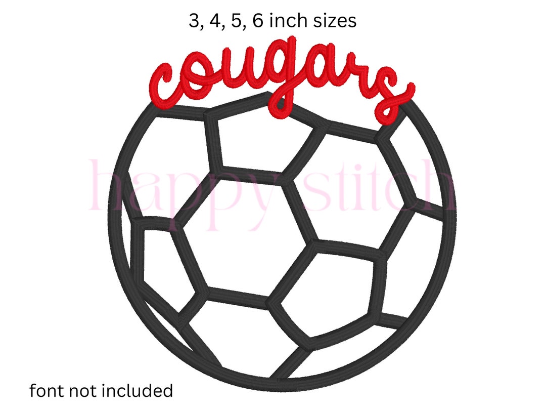 Open Soccer Ball Satin Outline Embroidery Design, Instant Download - Etsy