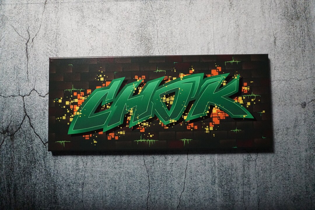 Graffiti Canvas, With Artist Name chok Made by the Artist Himself ...