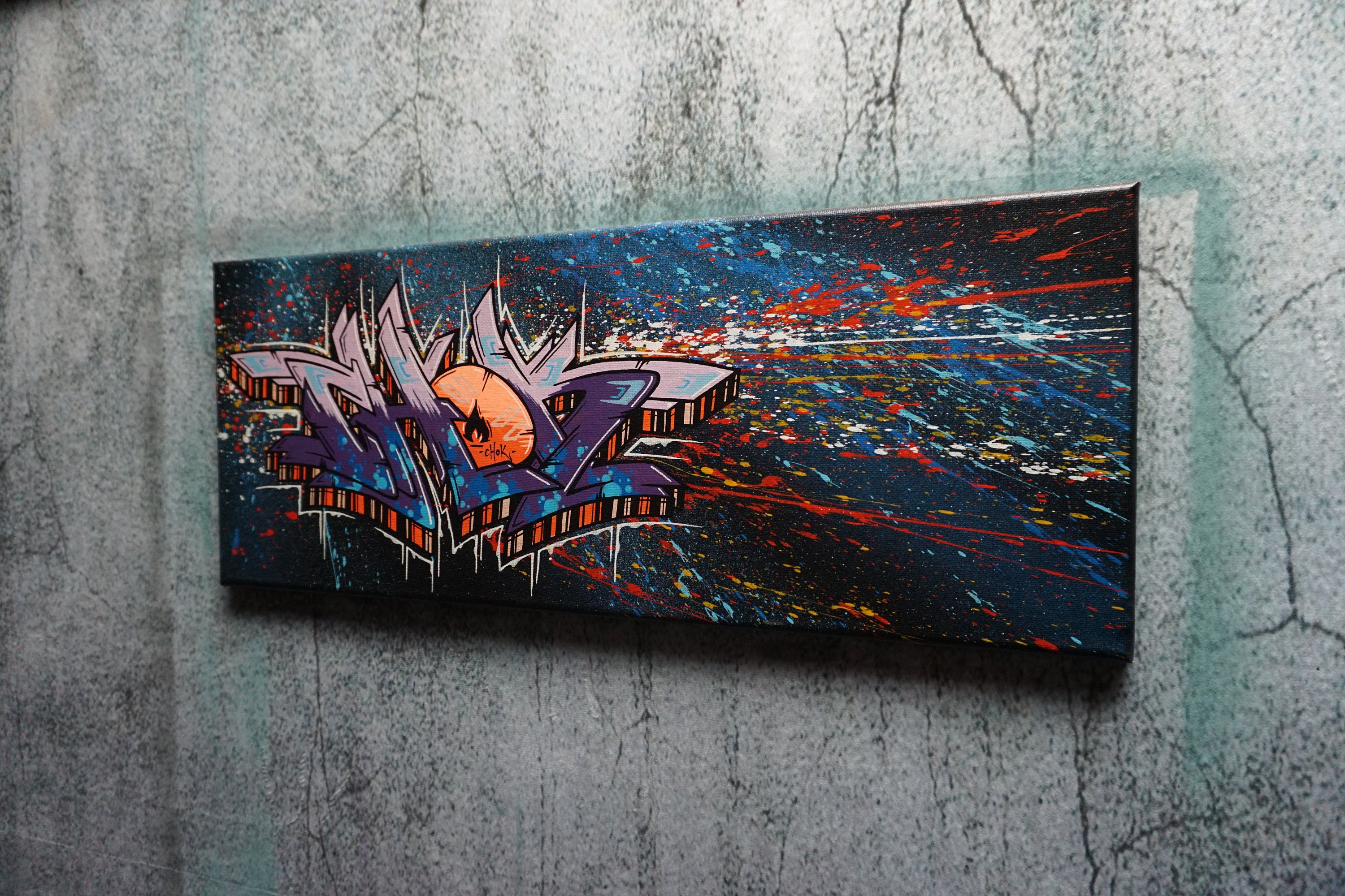 Graffiti Art, Paintings Graffiti Art Canvas Original, Urban Handmade ...