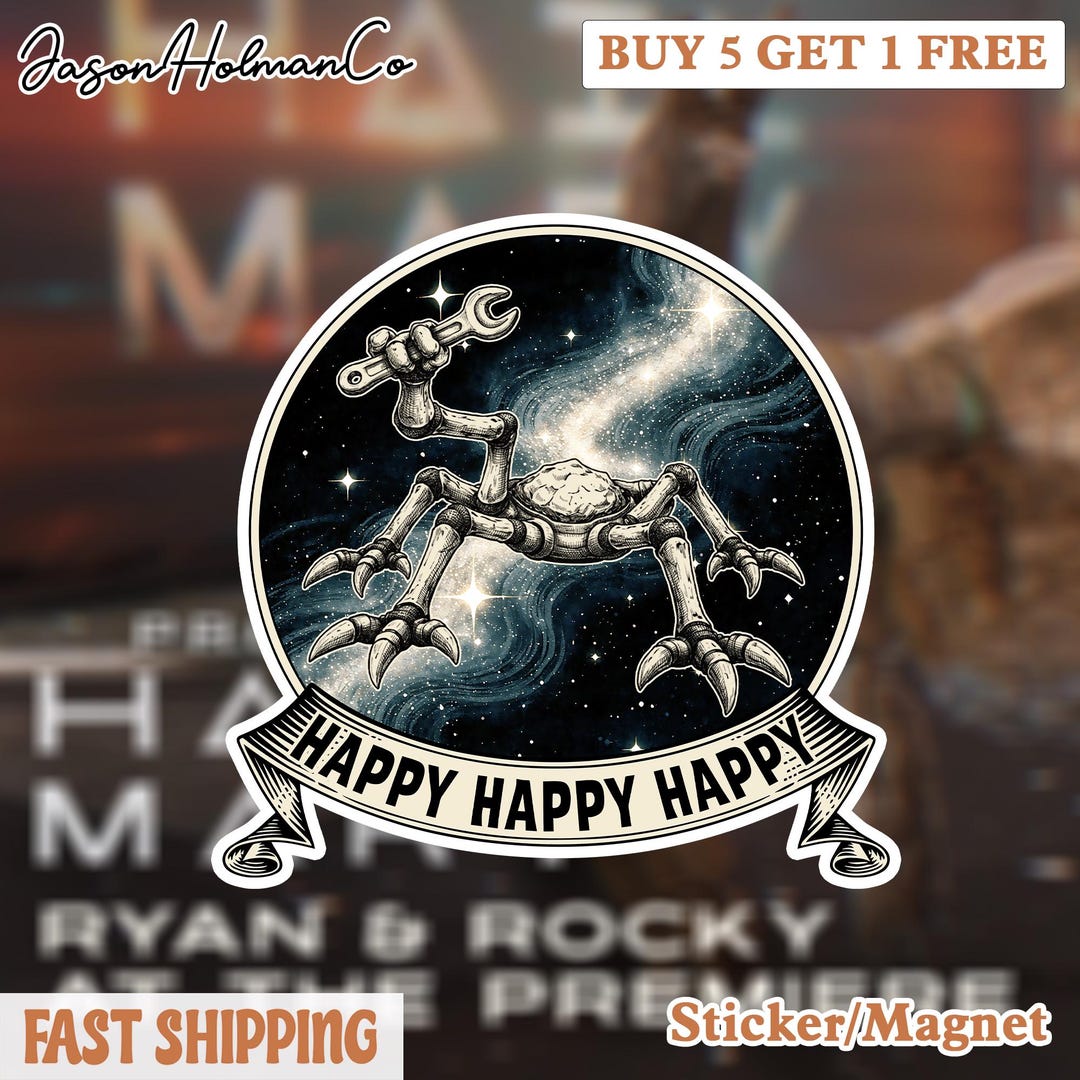 Project Hail Mary Vinyl Sticker, Amaze Amaze Amaze Sticker, Rocky ...