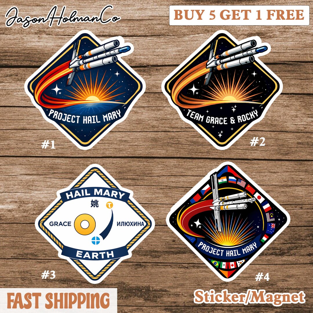 Project Hail Mary Movie Sticker/magnet, Ryland Grace Cosplay Iron-on ...