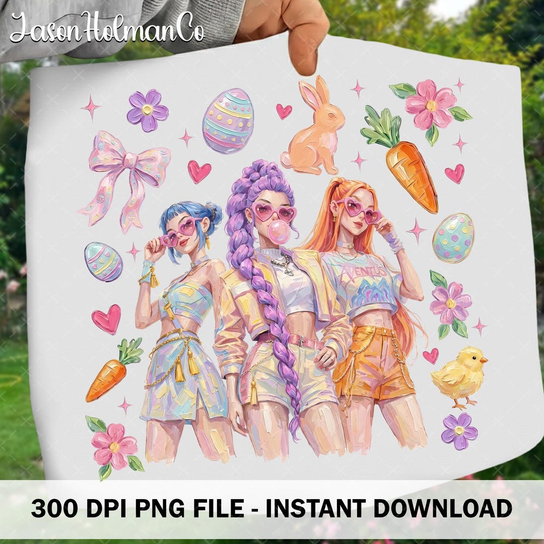 Kpop Easter PNG Clipart, Demon Hunter, Saja Girl Mira, Rumi, Zoey, Saja ...