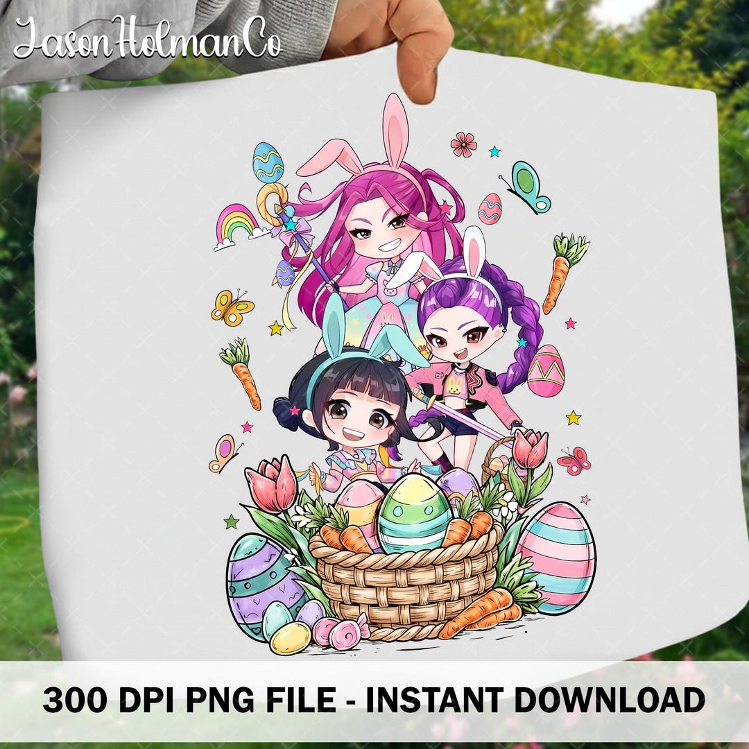 Kpop Easter Chibi PNG Clipart, Demon Hunter, Saja Girl Mira Rumi Zoey ...