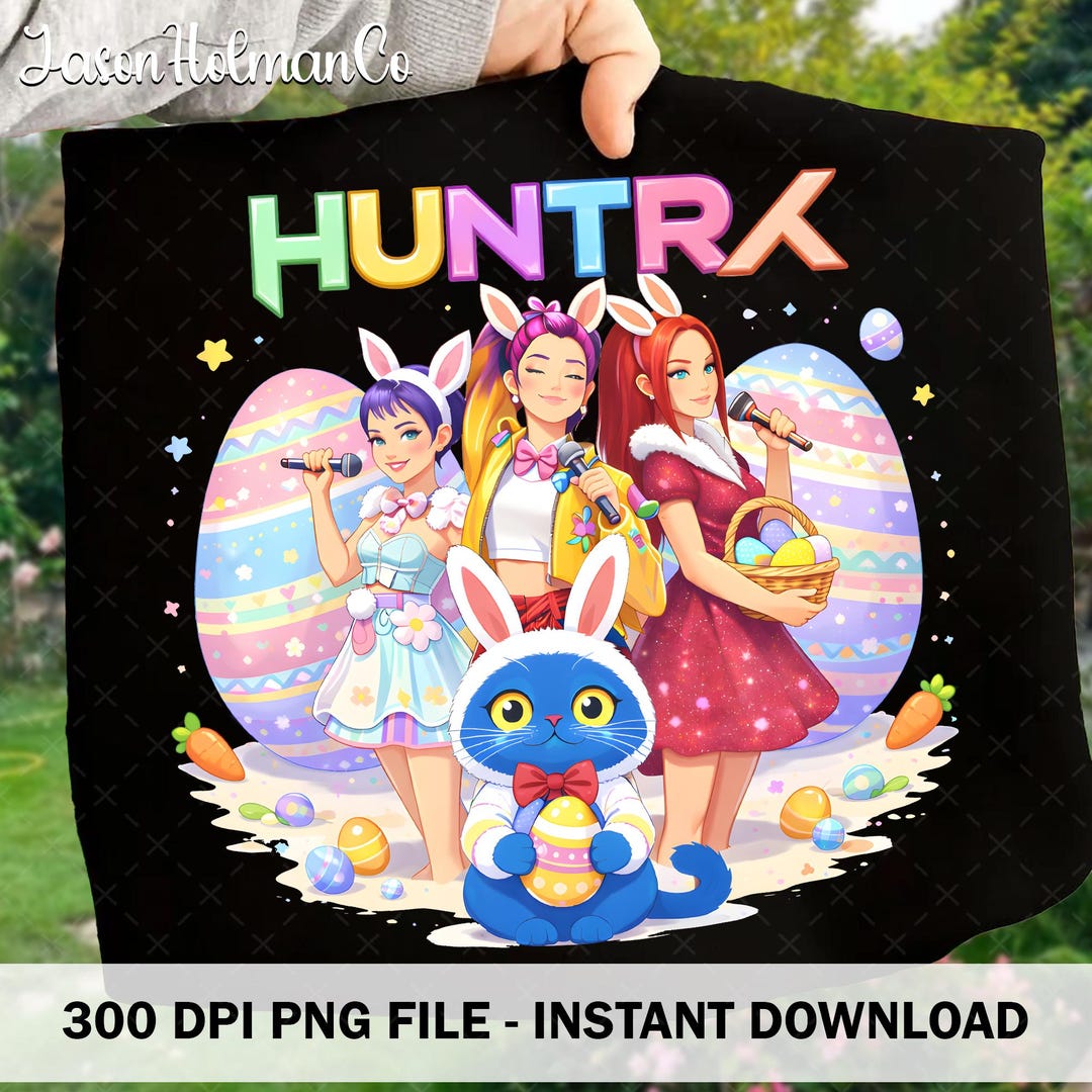 Huntrix Kpop Hunters Easter Png, Derpy, Saja Girls, Saja Boys Png - Etsy