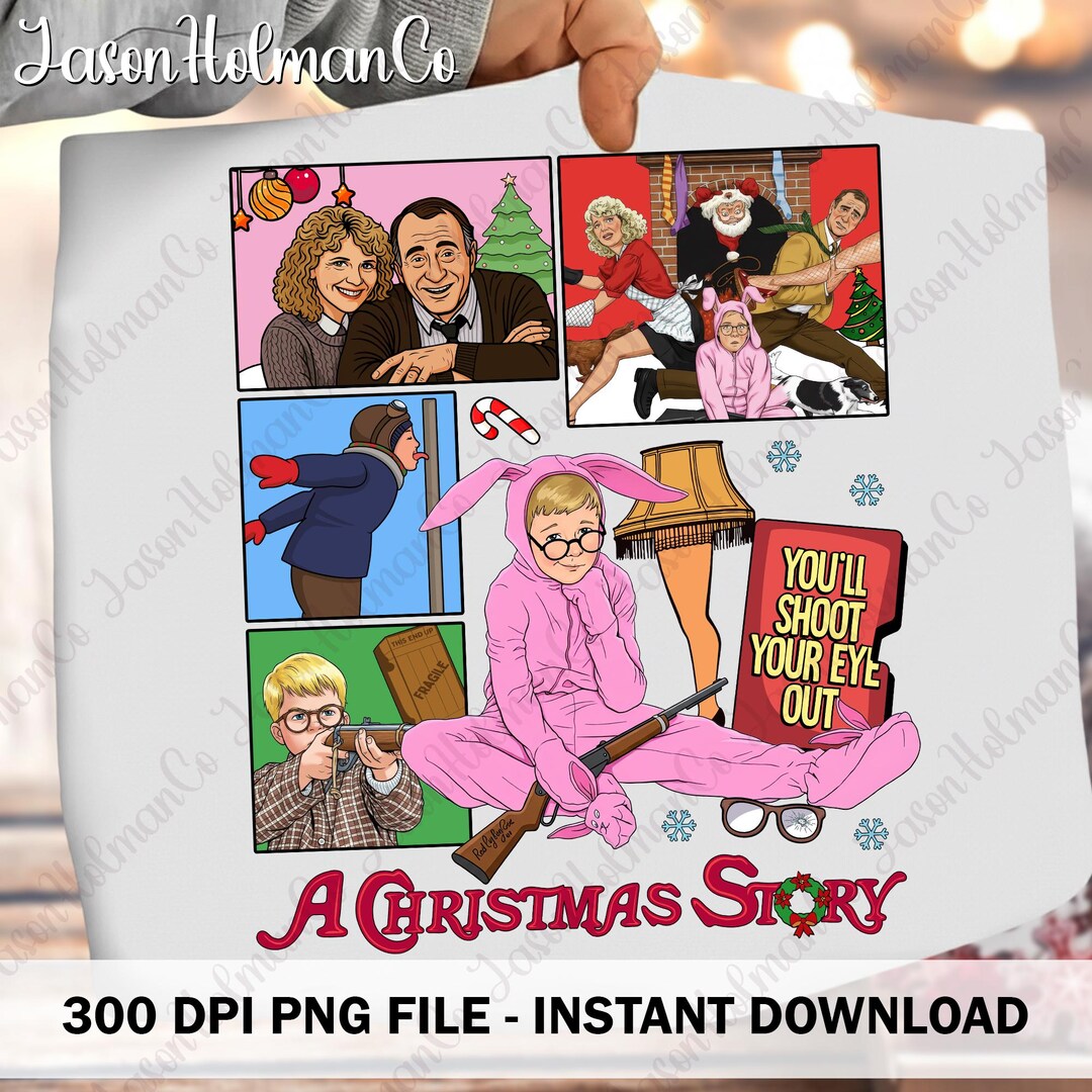 A Christmas Story PNG, Christmas Clipart, A Christmas Story Sublimation ...