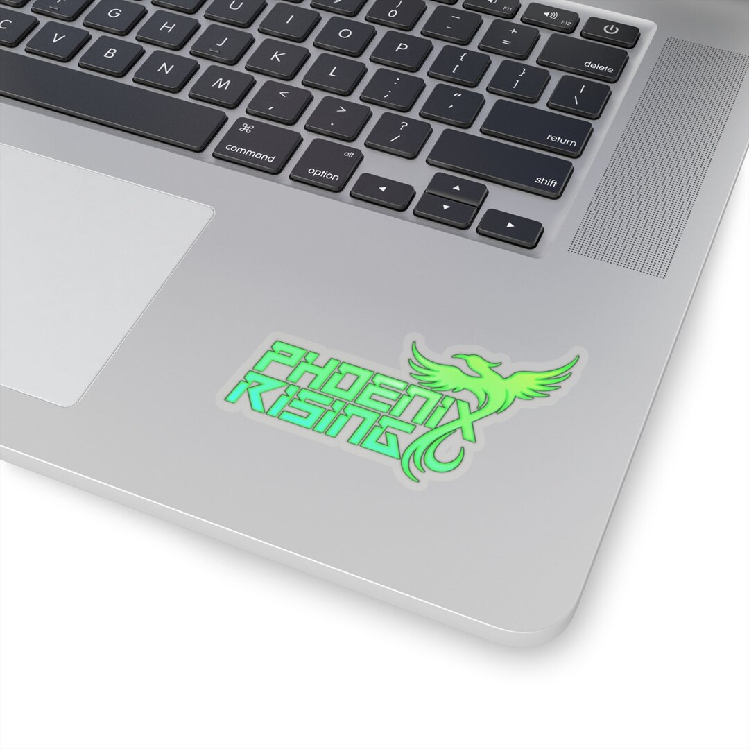Green/blue Ombre Full Logo Sticker - Etsy