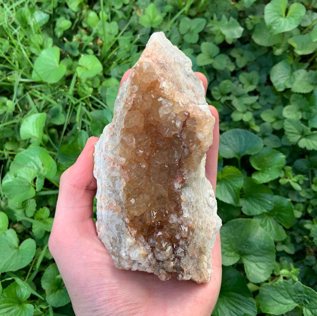 Root Beer Druzy Quartz on Lace Agate Large Missouri Quartz - Etsy