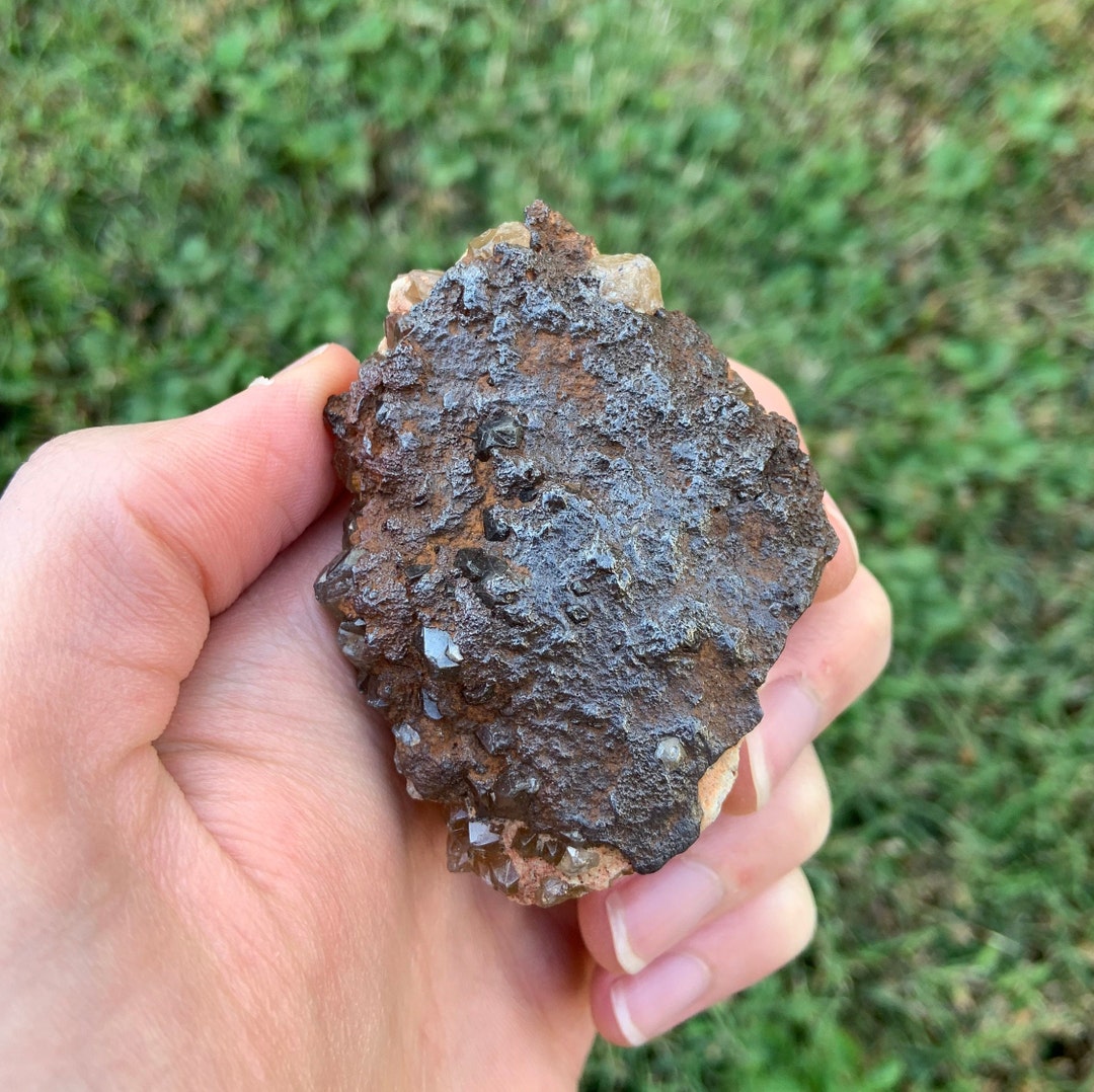 Hematite Covered Root Beer Druzy Quartz - Haunted Ridge Rocks Missouri ...
